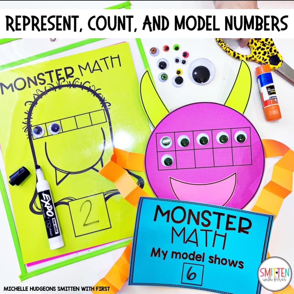 Monster Math Activities - Smitten with First