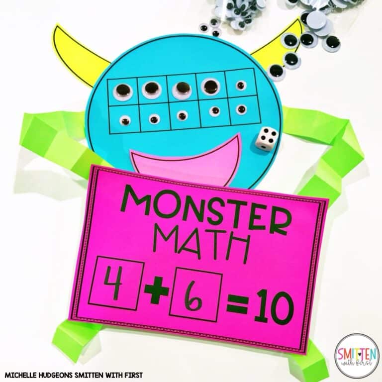 Monster Math Activities - Smitten with First