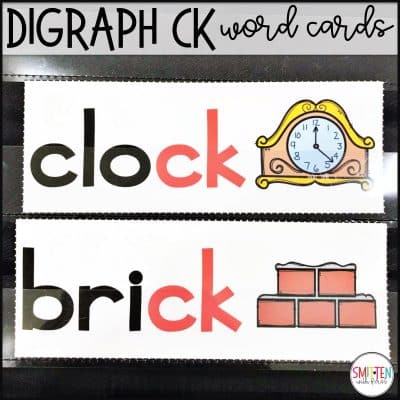 Digraph ck phonics activities and games