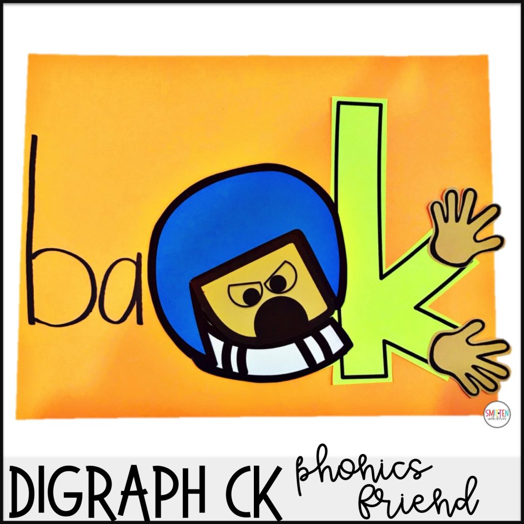 Digraph ck phonics activities and games