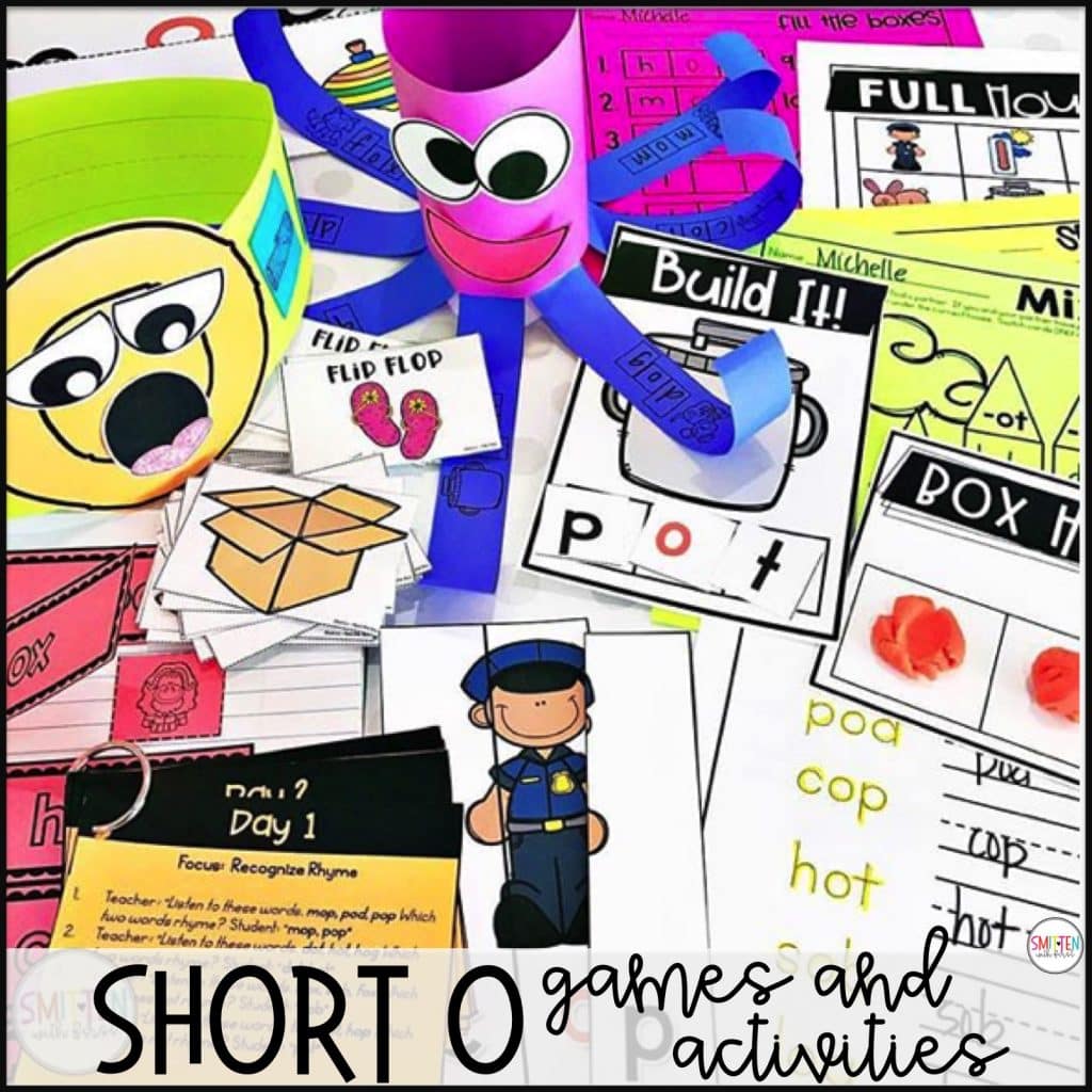 short vowel o phonics activities and games - Smitten with First
