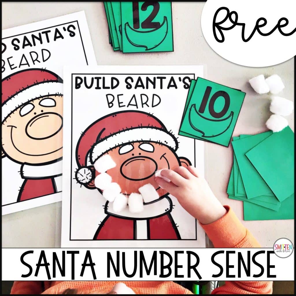 free Christmas number sense game