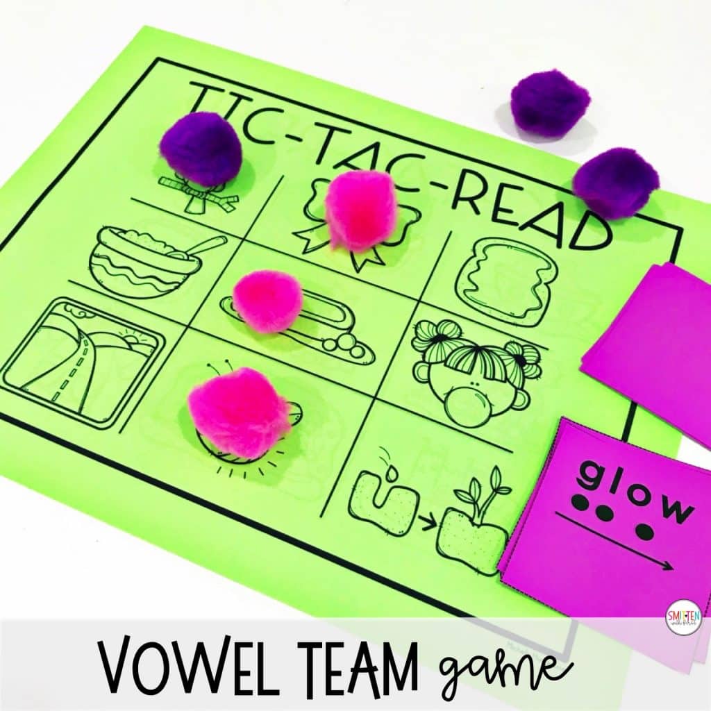 Long O Vowel Teams oa ow phonics activities and games