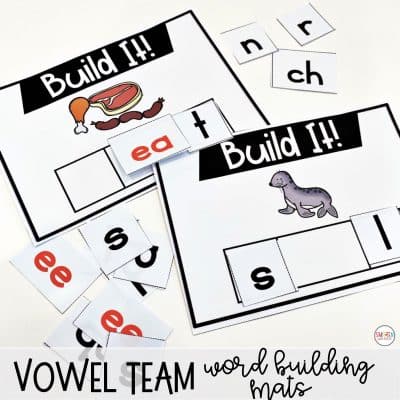 Long E Vowel Teams ee ea phonics activities and games - Smitten with First