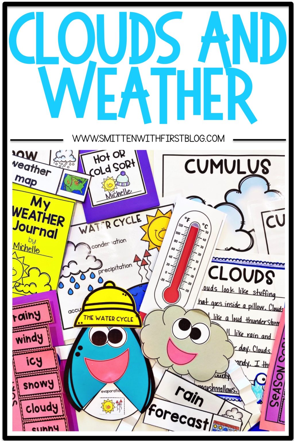 Cloud and Weather Activities for Kindergarten First Grade Second Grade