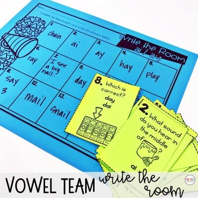 Long A Vowel Teams ai ay Phonics Activities and Games