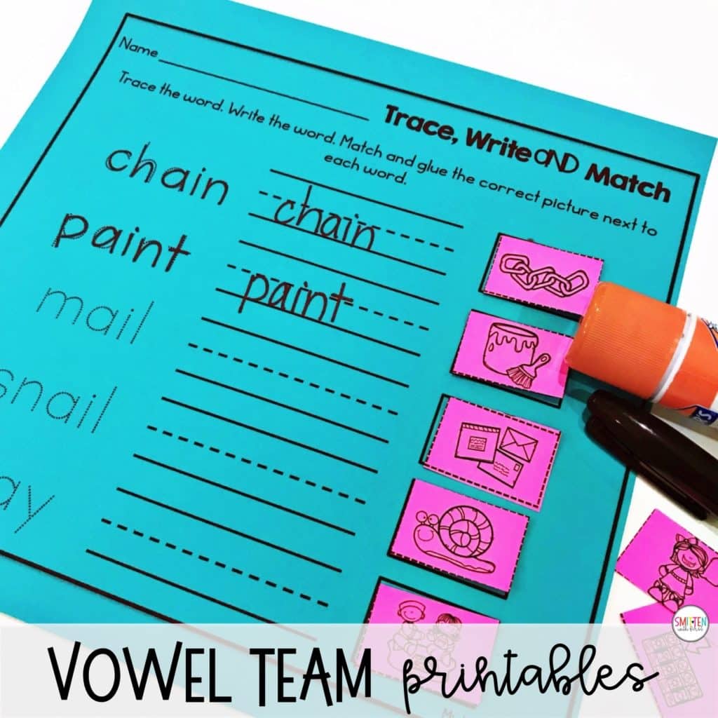 Long A Vowel Teams ai ay Phonics Activities and Games