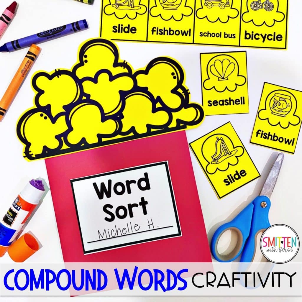Compound Words Activities for Kindergarten, 1st grade, and 2nd grade