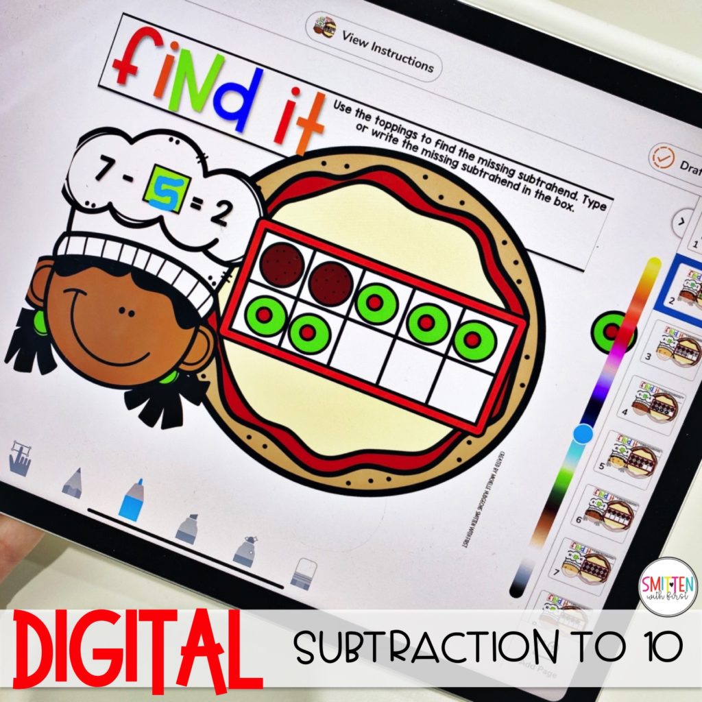 Digital Math Activities for Kindergarten, 1st grade, and 2nd grade