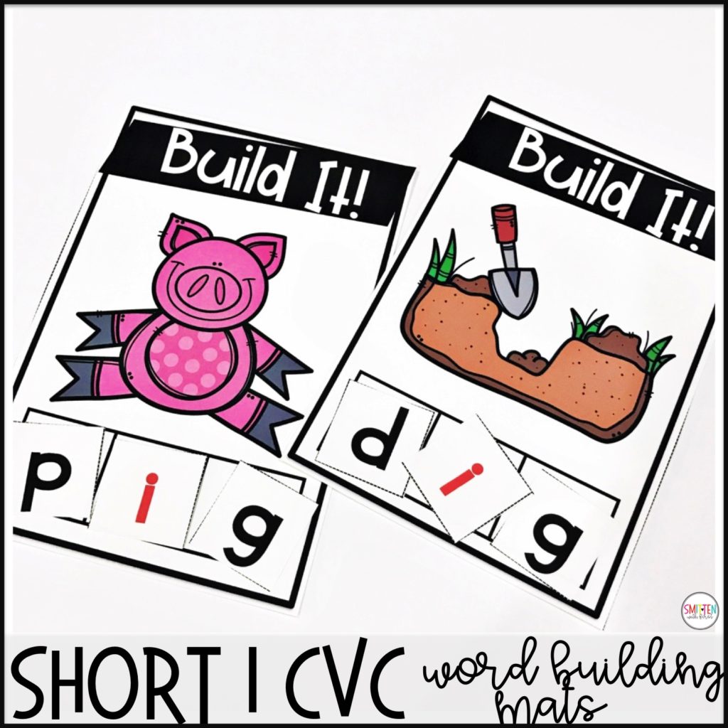 Short Vowel i Phonics Activities and Games for 1st Grade o