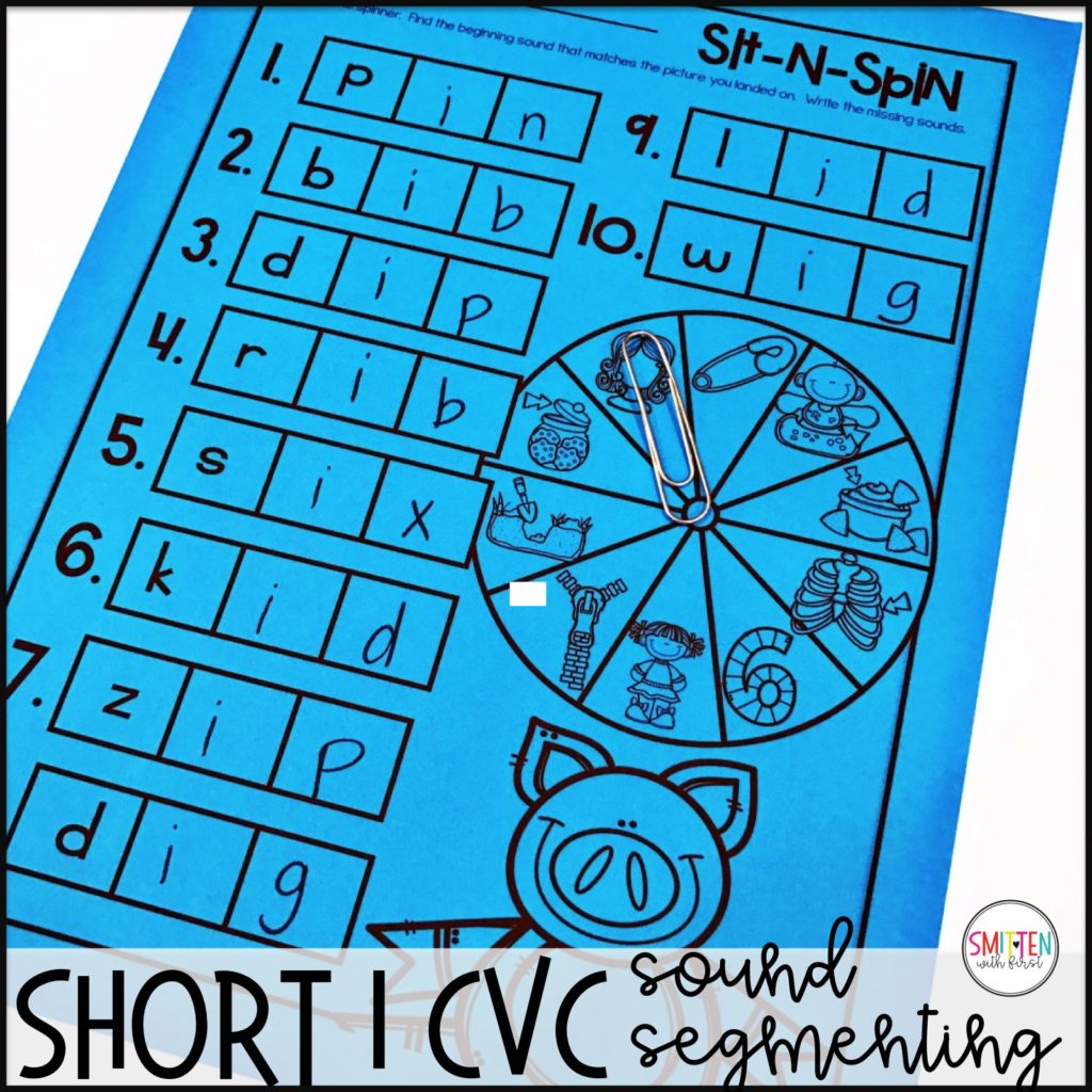 Short Vowel i Phonics Activities and Games for 1st Grade o