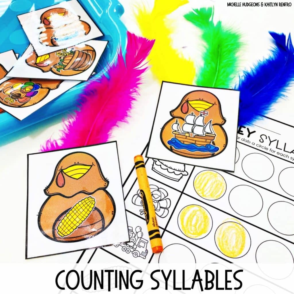 November activities for prek, preschool, and kindergarten