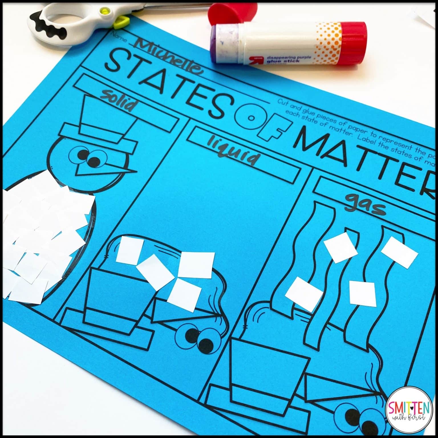 States of Matter activities for kindergarten, 1st grade, or 2nd grade
