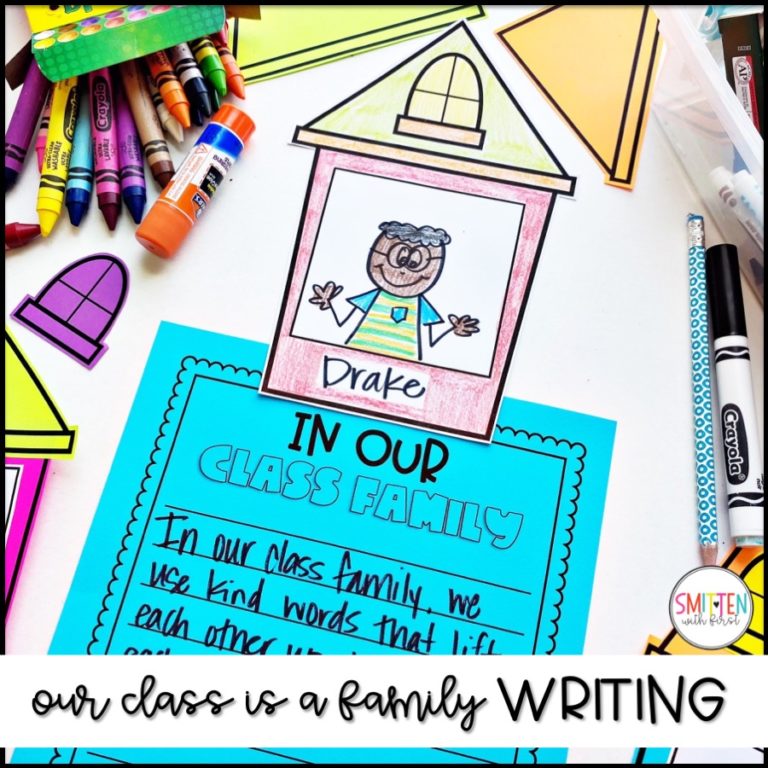 Our Class is a Family Back to School read aloud activities