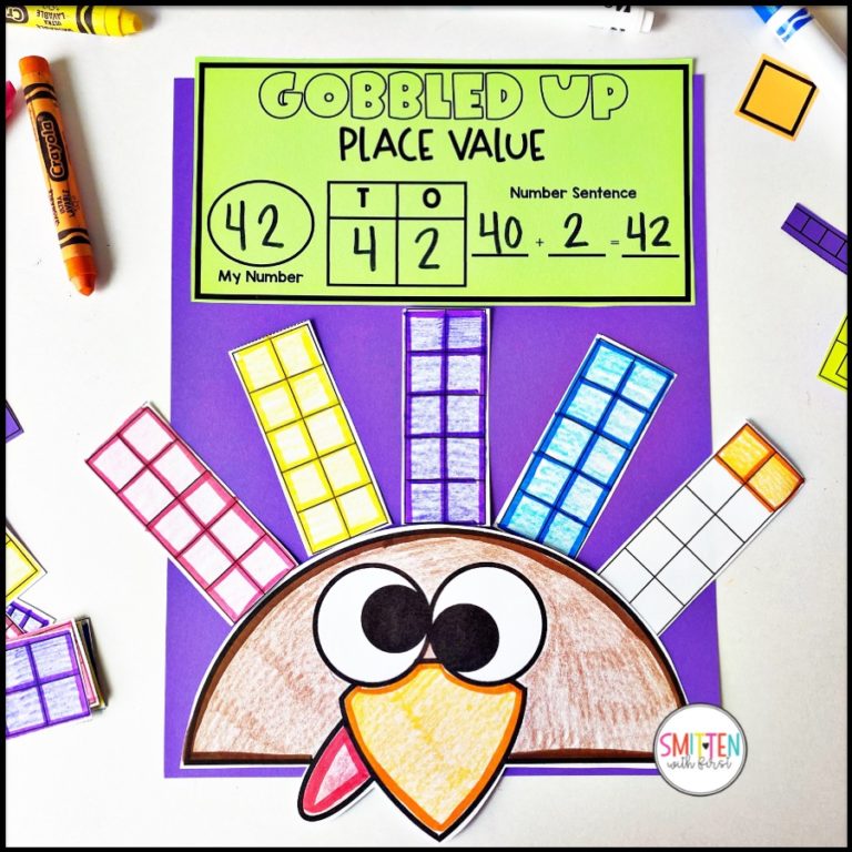 Place Value and Number Sense Thanksgiving Turkey