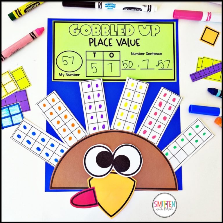 Place Value and Number Sense Thanksgiving Turkey