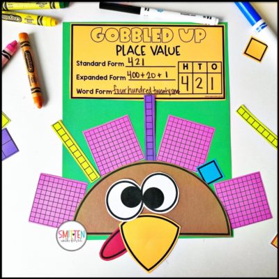 Place Value and Number Sense Thanksgiving Turkey
