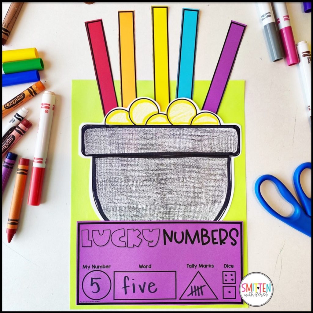 St Patrick's Day Number Craft for Number Sense and Place Value