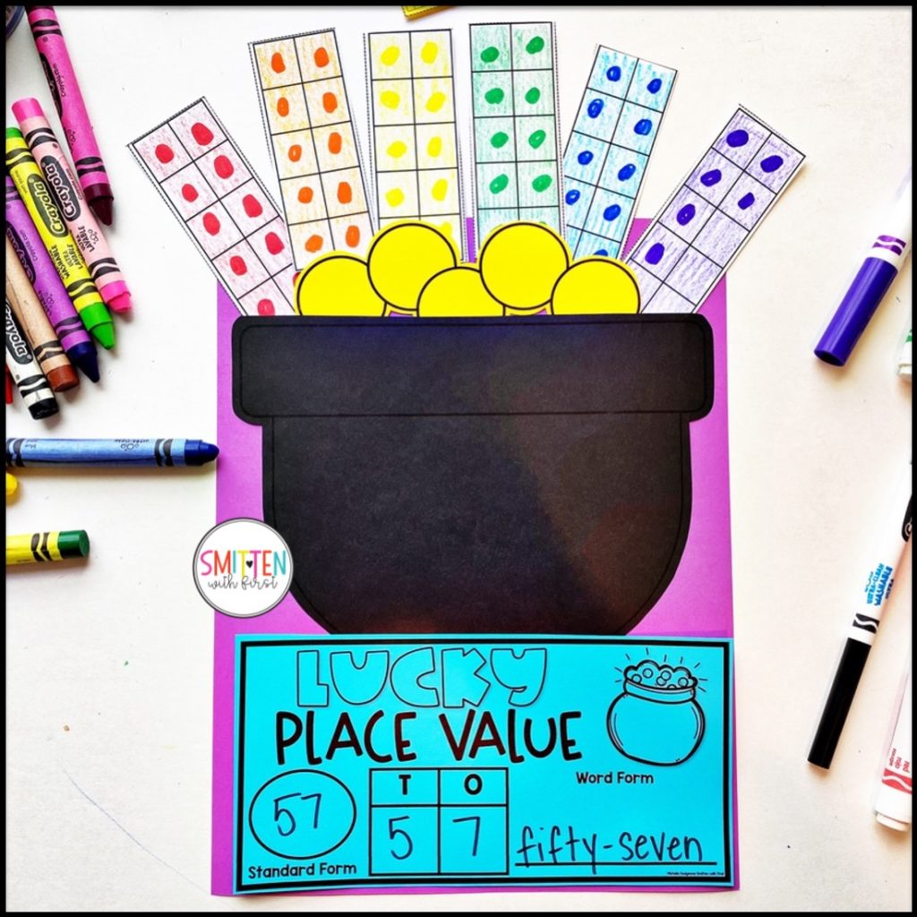 St Patrick's Day Number Craft for Number Sense and Place Value