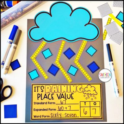 Spring Math Craft Place Value Number Sense Kindergarten 1st 2nd Grade