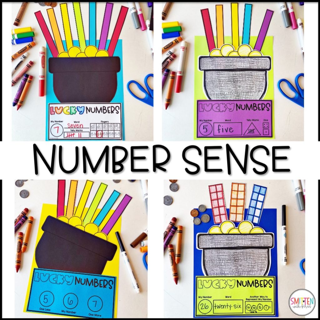 St Patrick's Day Number Craft for Number Sense and Place Value