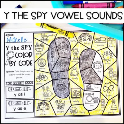 Vowel Sounds of Y Games and Activities 1st Grade