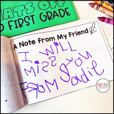 End of Year Memory Books - Smitten with First