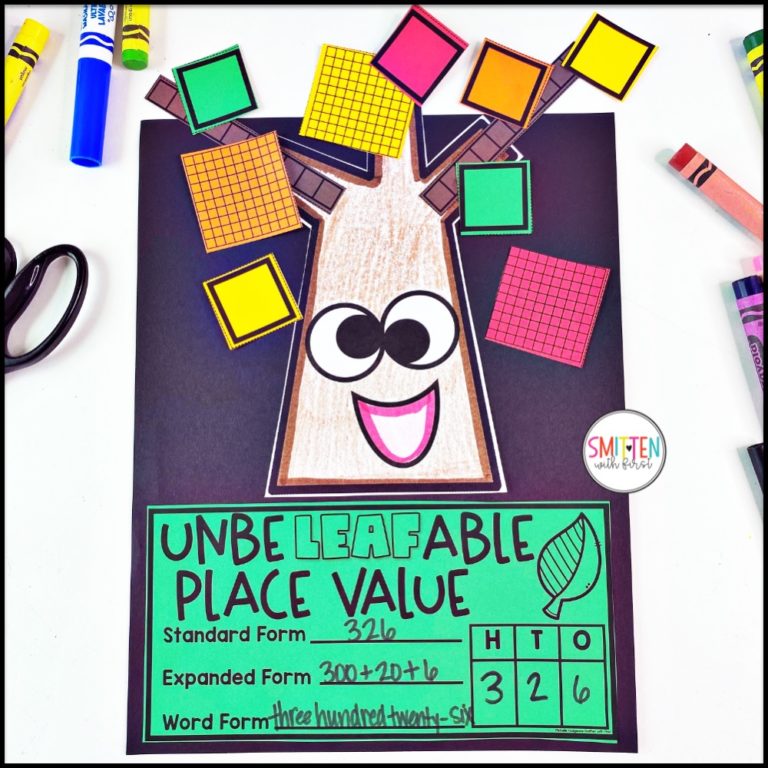 Fall Place Value Activities - Smitten with First