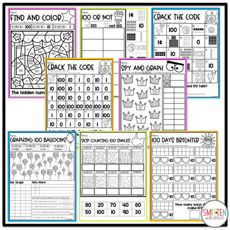100th Day of School Activities - Smitten with First