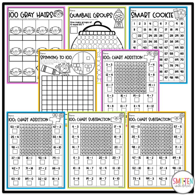 100th Day of School Activities - Smitten with First