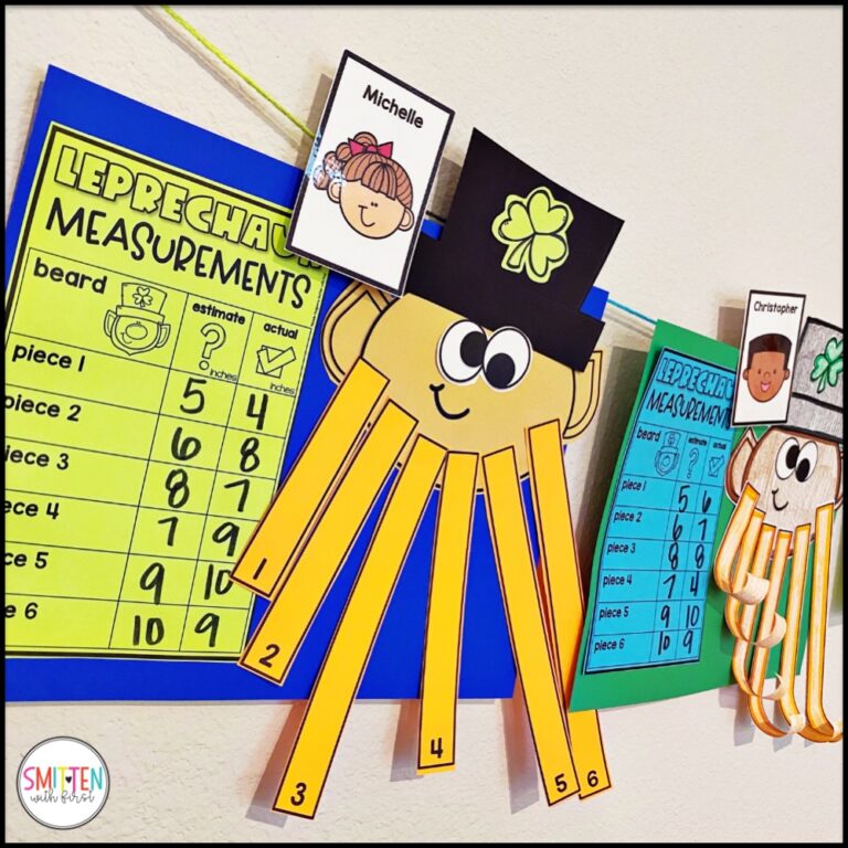 St Patricks Day Math Measurement Activity 1st Grade 2nd