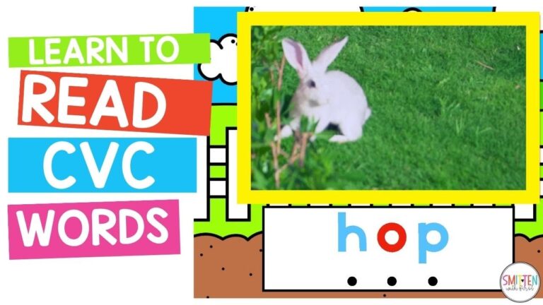 Video Thumbnail: Read and Learn CVC Words Blending Short Vowel Sounds ...