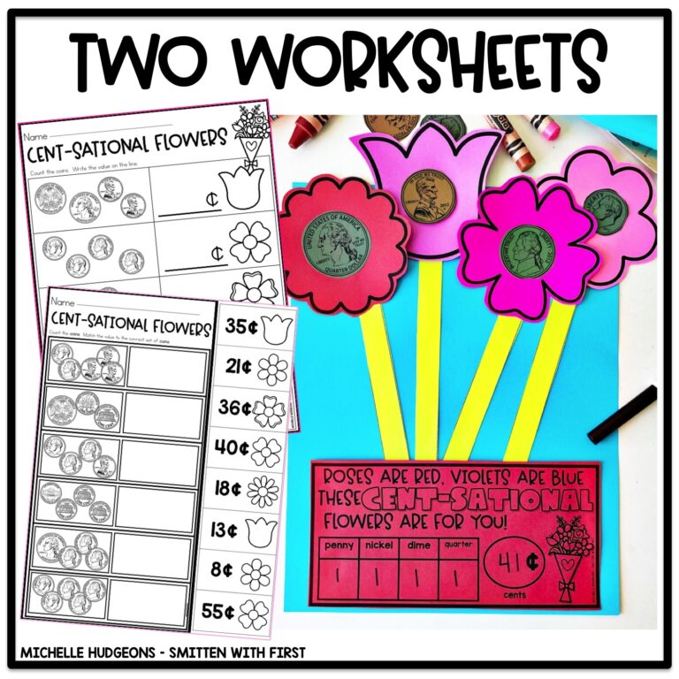 Counting Coins Valentines Day Activity - Smitten with First