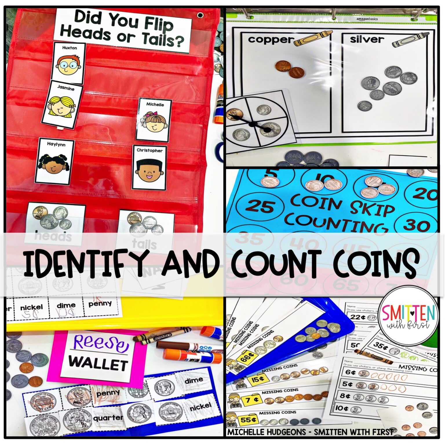Counting-Identifying-Coins-Value-Money-Activities-Centers-Worksheets ...