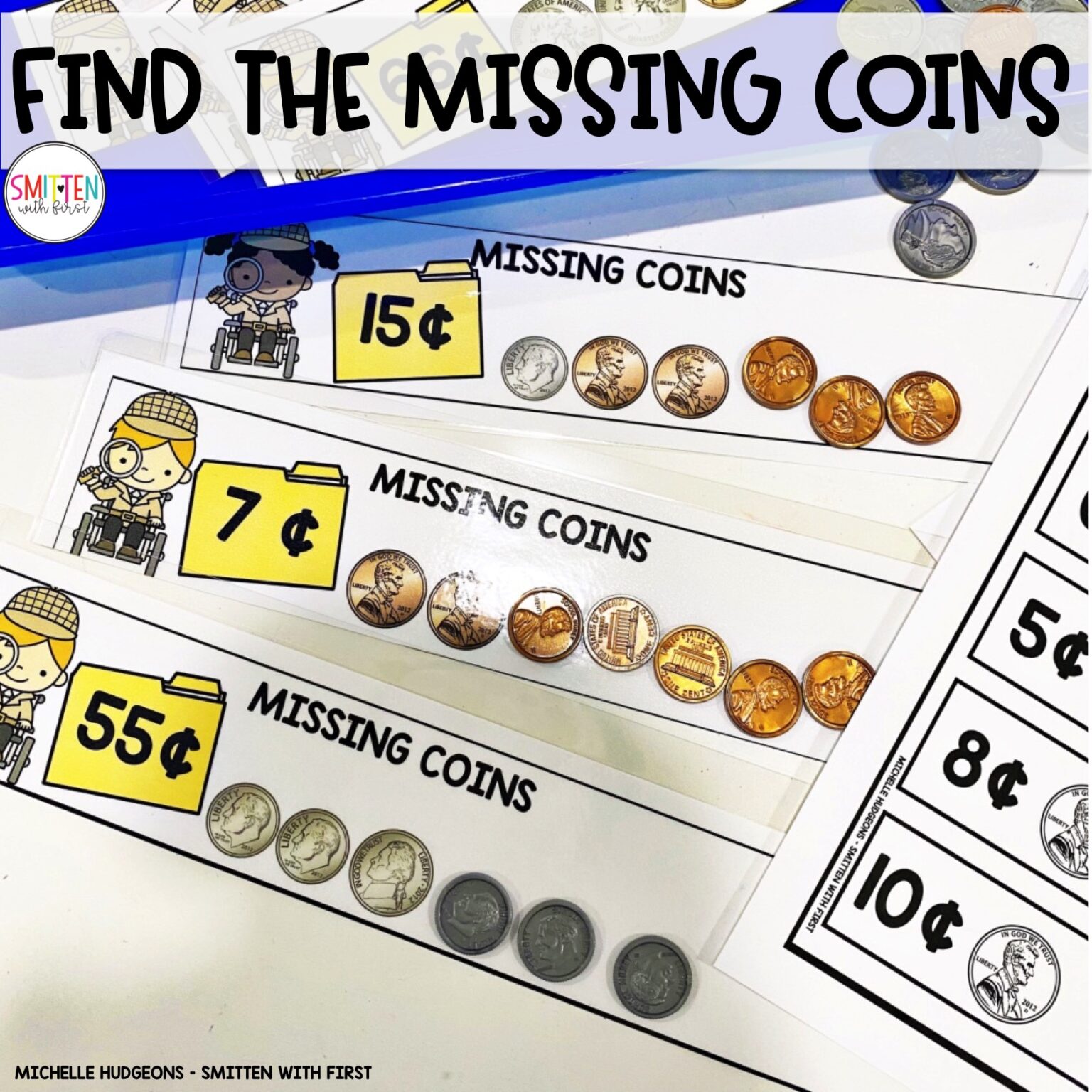 Counting-Identifying-Coins-Value-Money-Activities-Centers-Worksheets ...