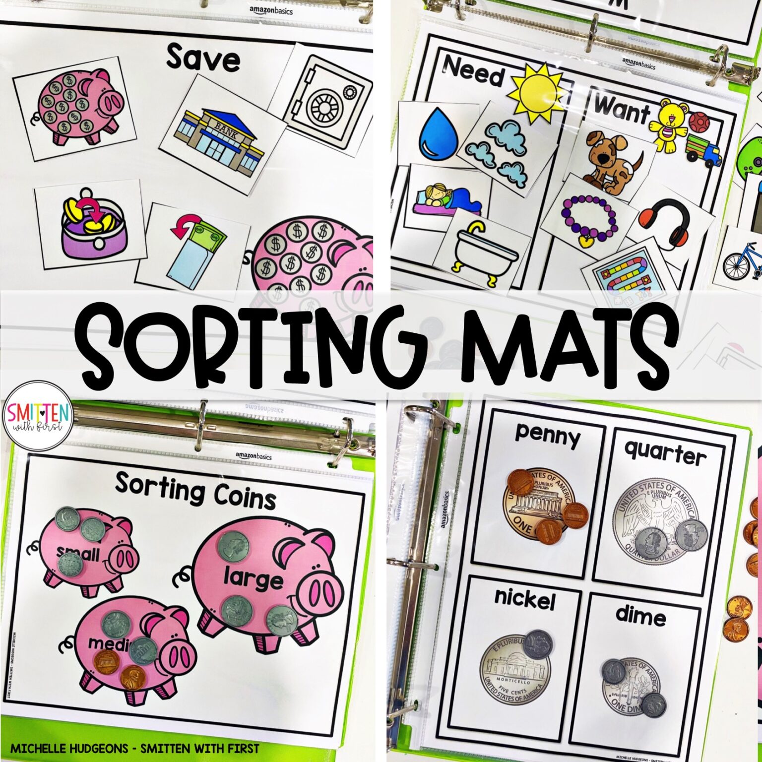 Counting Coins Activities and Centers - Smitten with First