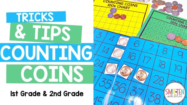 Video Thumbnail: Counting Coins with 100s Chart and Number Lines 1st ...