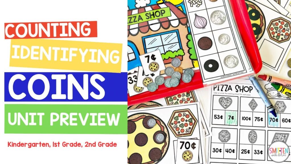 Video Thumbnail: Counting and Identifying Coins Kindergarten First ...