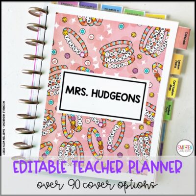Editable Teacher Planner - Smitten with First